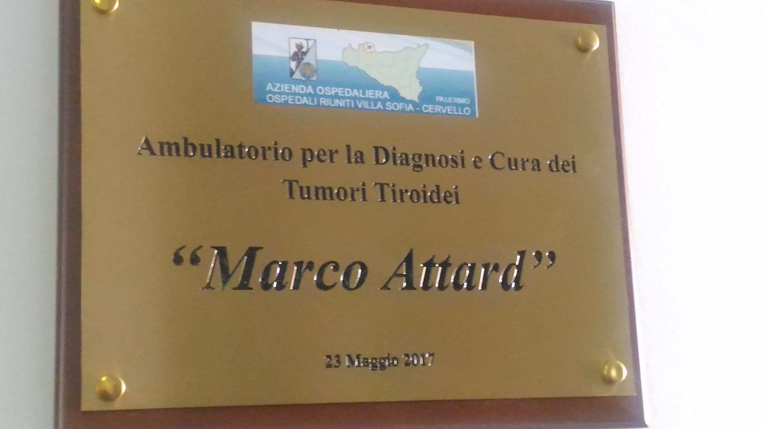 Intitolato a Marco Attard, ambulatorio tumori tiroidei del Cervello