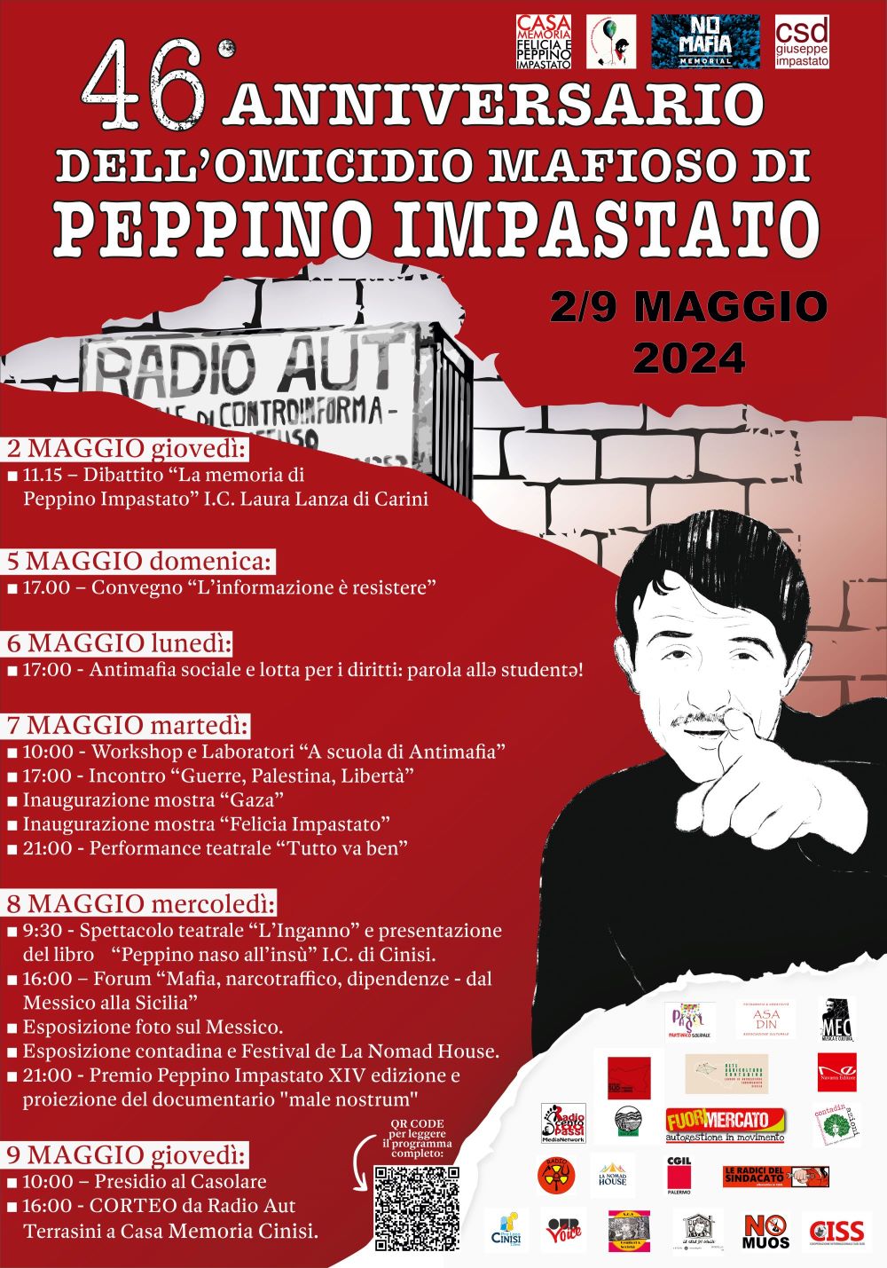 Anniversario dell'omicidio di Peppino Impastato: il programma delle ...